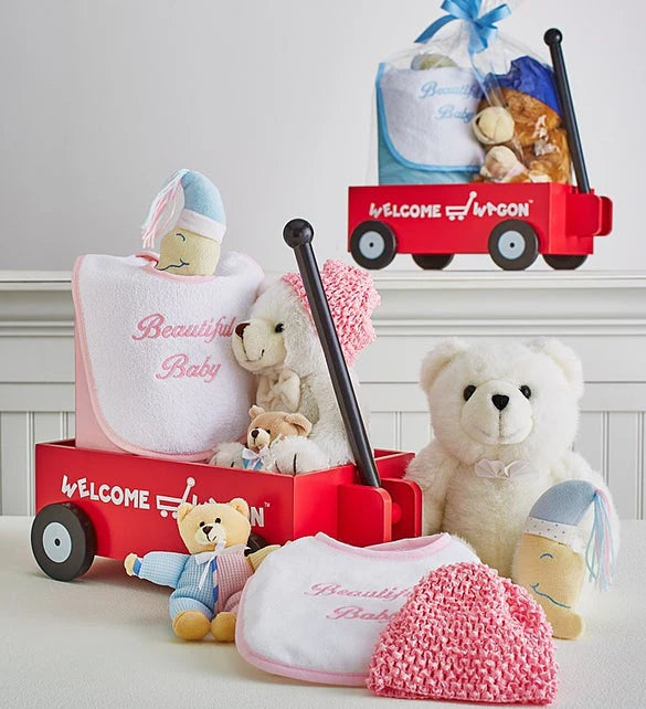Little Red Wagon Baby Gifts | Stork Baby Gift Baskets – Stork Baby Gift ...