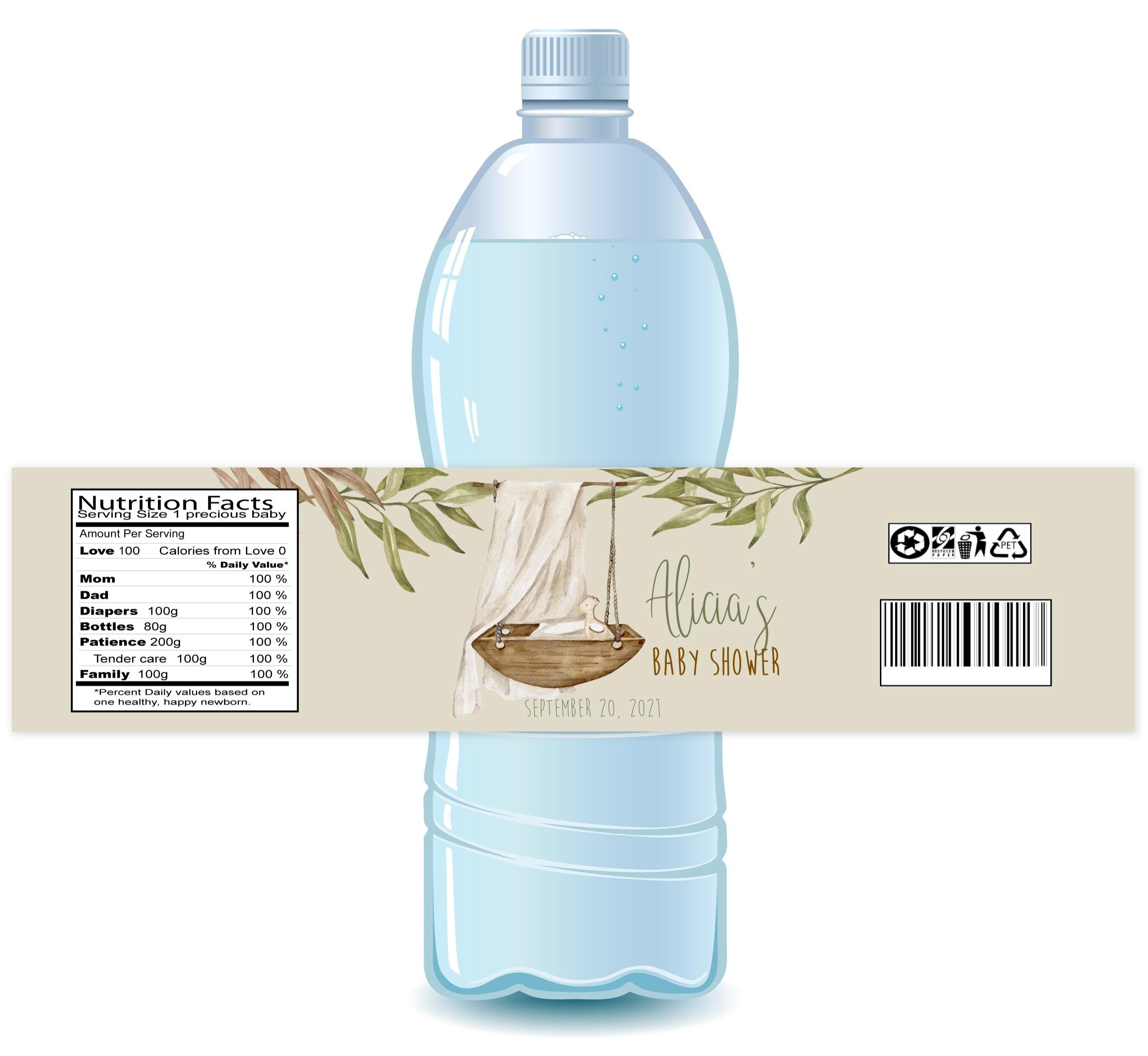 Water Bottle Label Design
