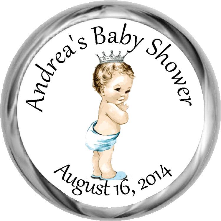 Vintage Baby Boy Prince Stickers - Kisses Candy Sticker – Stork Baby ...